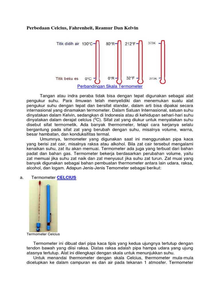 Fisika Termometer | PDF