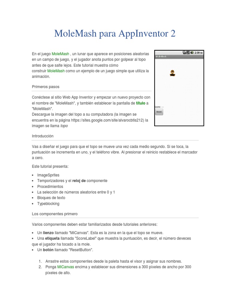 Mole Mash | PDF | Velocidad | Informática y tecnología de la información