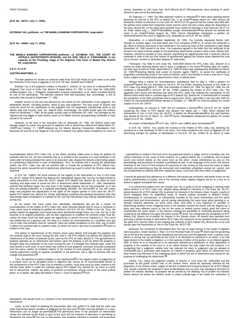Legal Dispute Over Golf Club Share | PDF | Lawsuit | Certiorari