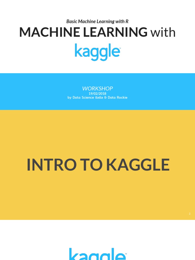 Basic ML & Kaggle Workshop | PDF | Regression Analysis | Machine Learning