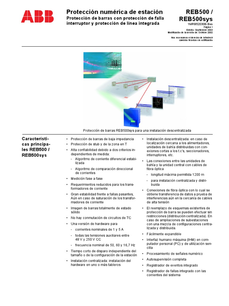 1MRB520308-Bes-REB500-REB500sys Datasheet PDF | PDF | Transformador ...