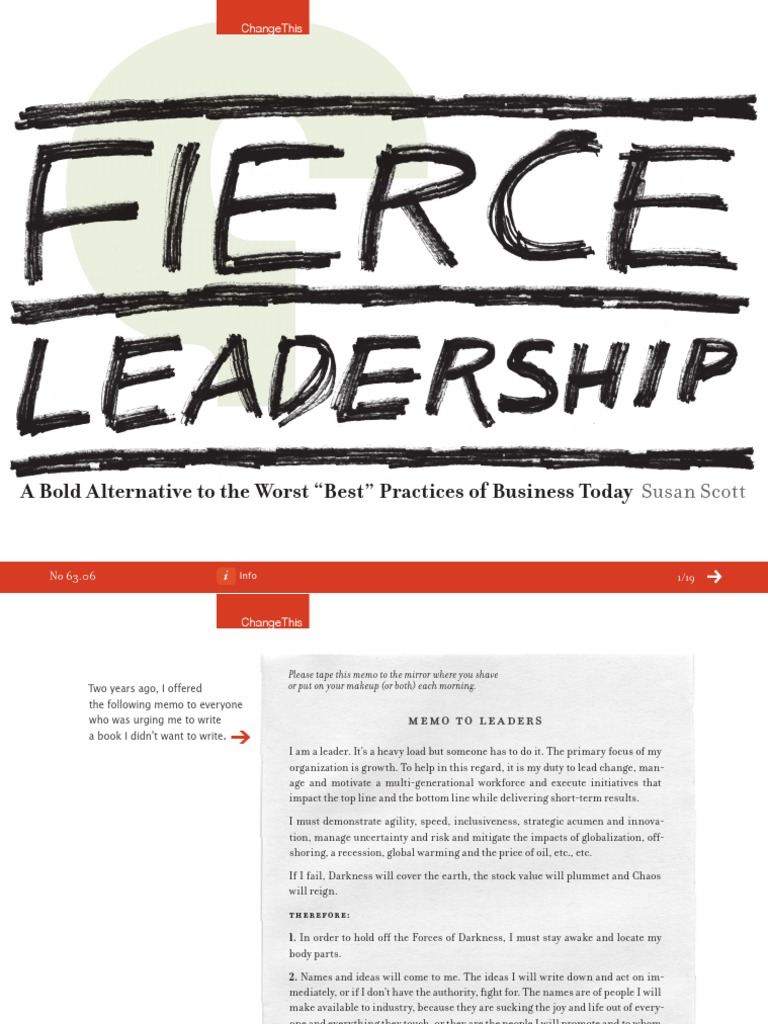 Fierce Leadership | PDF | Anonymity | Leadership