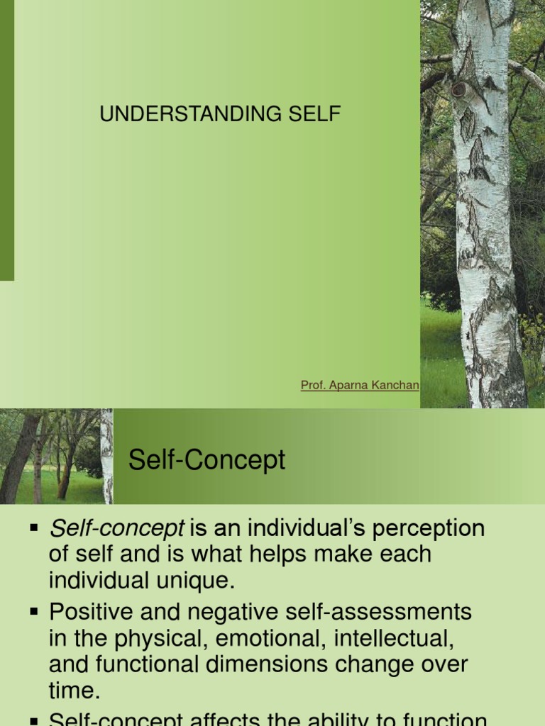 Understanding Self: Prof. Aparna Kanchan | PDF | Self Concept ...