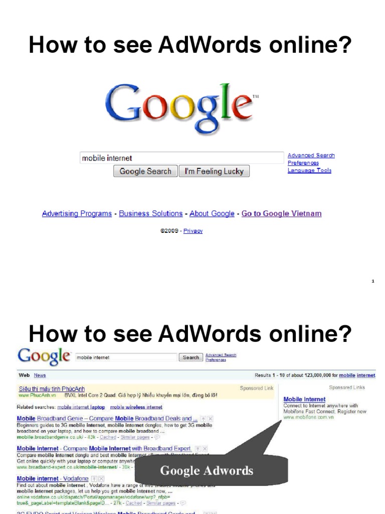Accessing AdWords Online Guide | PDF