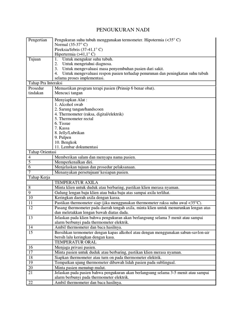 Pengukuran Nadi | PDF | Pengembangan Diri | Sains & Matematika