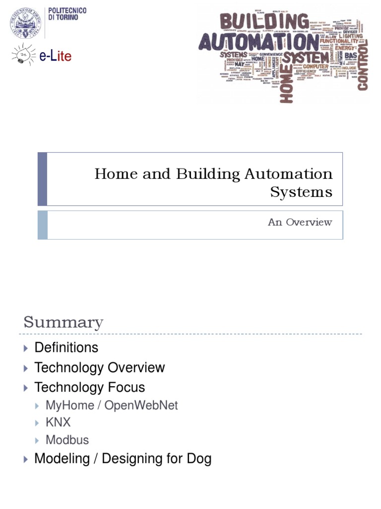 Home and Building Automation Systems | PDF | Network Protocols ...