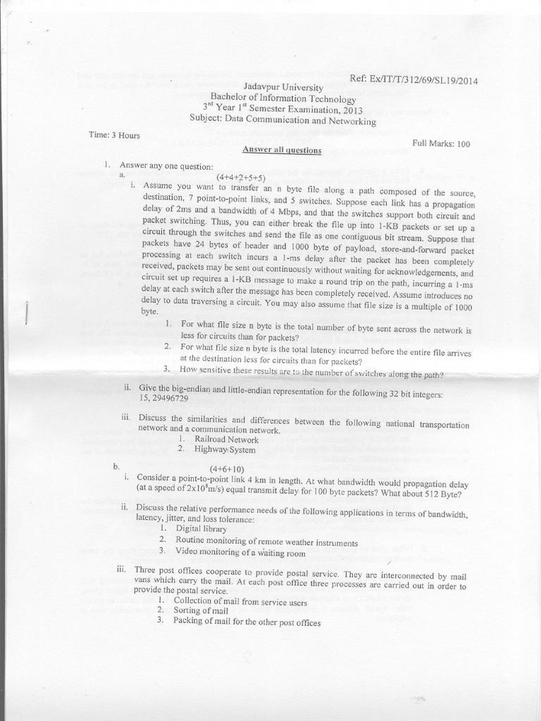 Computer Networks Paper | PDF