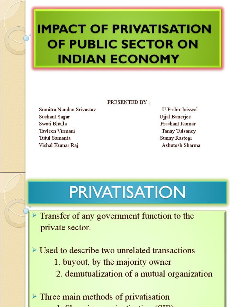 Impact of Privatisation Final | PDF | Banks | Privatization