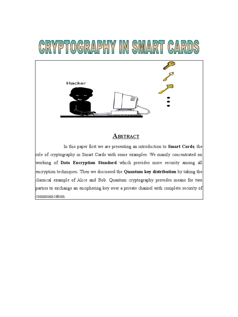Cryptography in Smart Cards | PDF | Cryptography | Smart Card
