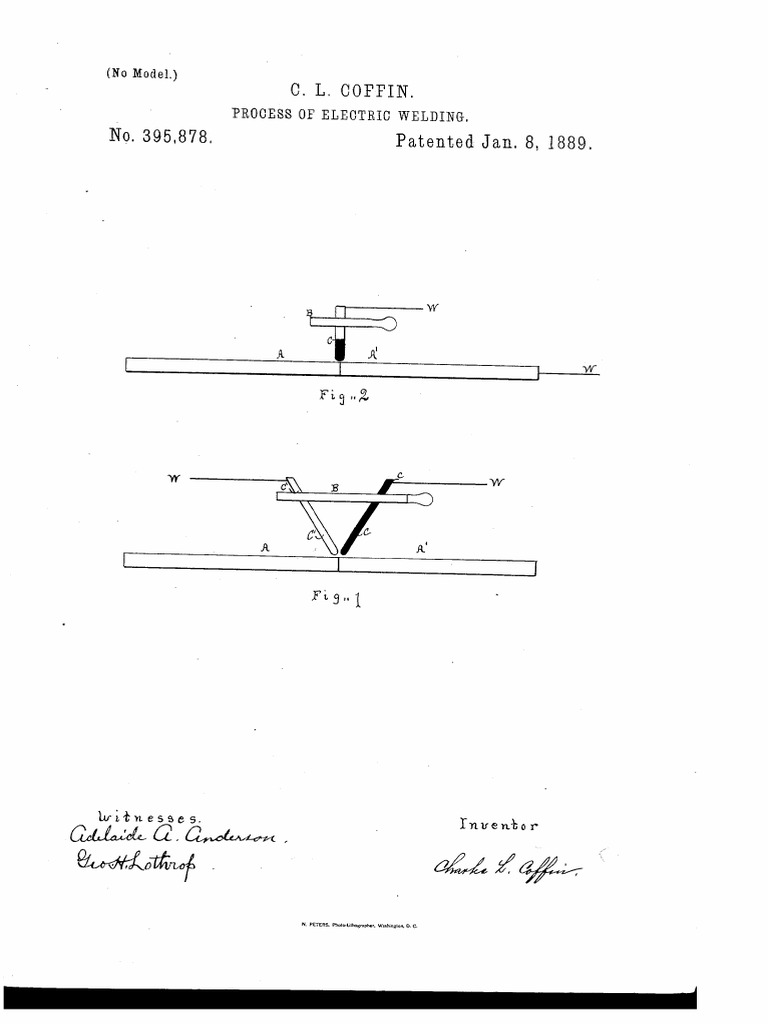 US395878 1889 Charles L Coffin | PDF | Electrical Conductor | Invention