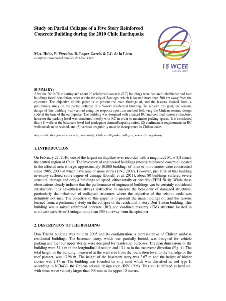Estudio Edificio Don Tristan Pdf Pdf Bending Strength Of Materials