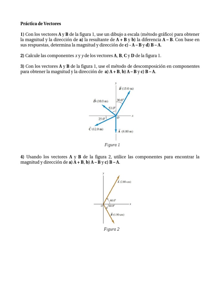 Práctica de Vectores | PDF
