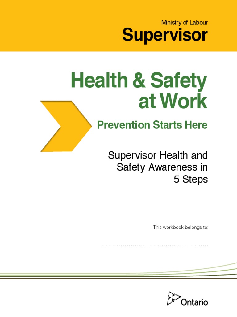 Supervisor H&S Awareness | PDF | Occupational Safety And Health ...