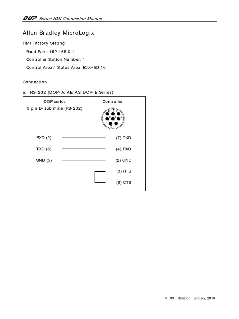 DELTA IA-HMI Allen-Bradley-Micro-Logix CM en 20160122 | PDF | Data ...