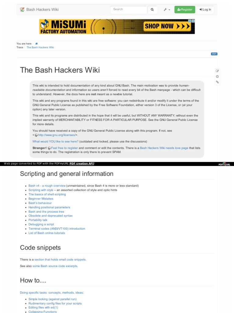 HTTP Wiki Bash-Hackers Org Doku PHP | PDF | Wiki | Parameter (Computer ...