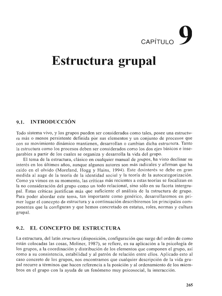 Estructura Grupal | PDF | Comportamiento | Sociedad