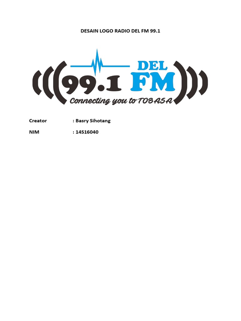 Desain Logo Radio Del FM 99 | PDF