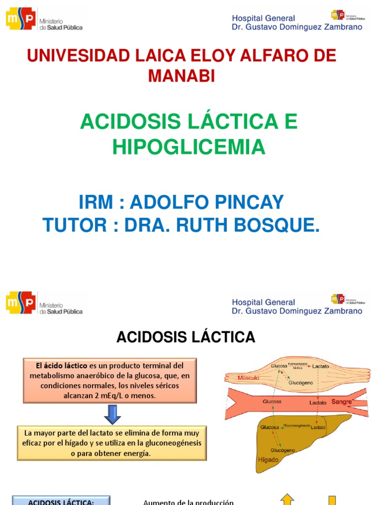 Acidosis Lactica - Hipoglicemia - Adolfo Pincay | Ácido láctico ...