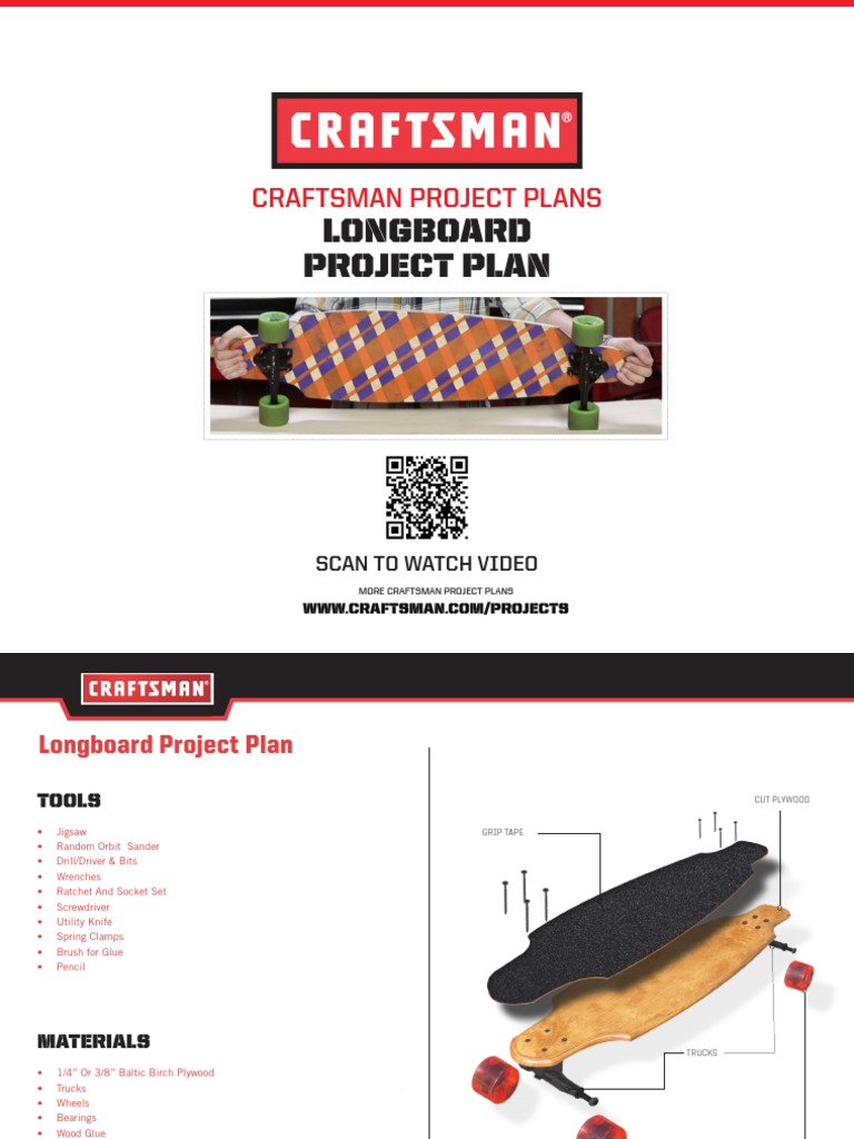 Longboard Project Plan | PDF | Plywood | Tools