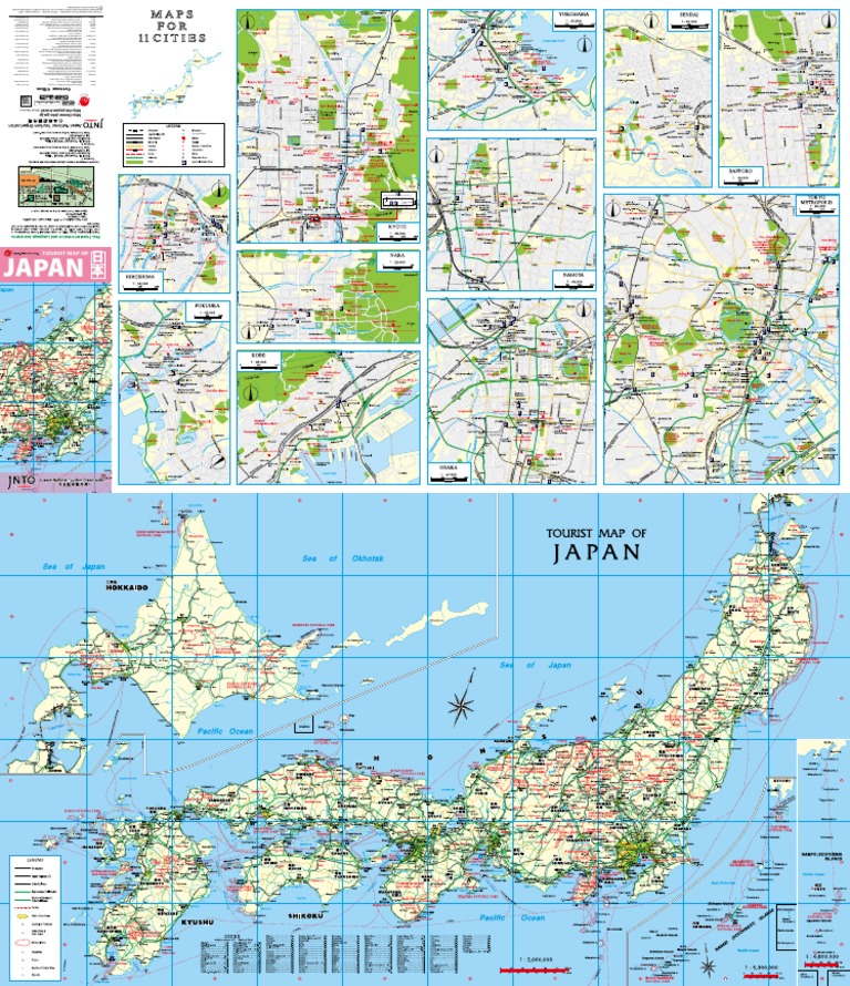 Japan: Tourist Map of | PDF | Kyoto | Hotel