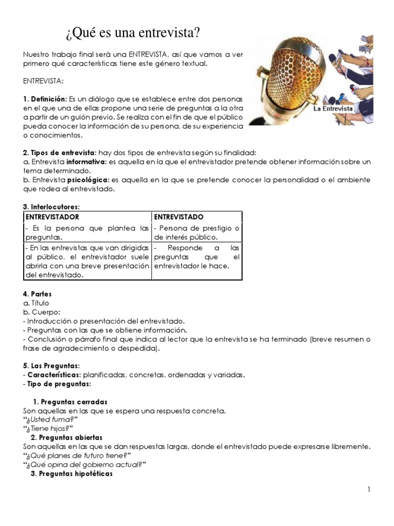 Qué Es Una Entrevista | PDF | Radio | Comunicación