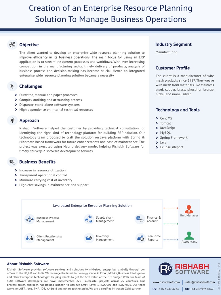 Rishabh Software Case Study Inventory Management System | PDF