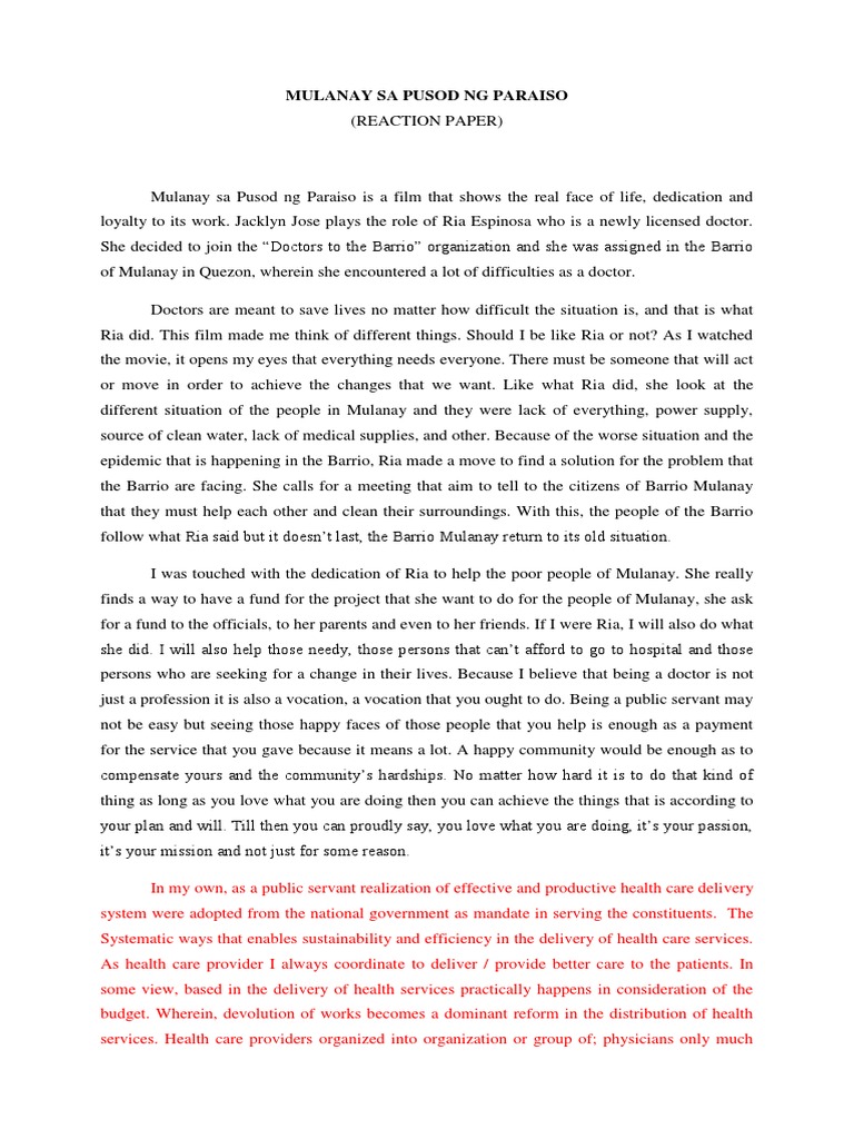 Mulanay Sa Pusod NG Parai | PDF | Public Health | Health System