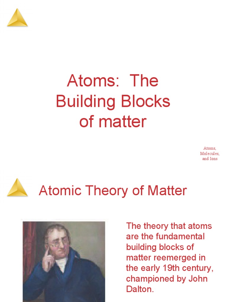 Atoms: The Building Blocks of Matter: Atoms, Molecules, and Ions ...