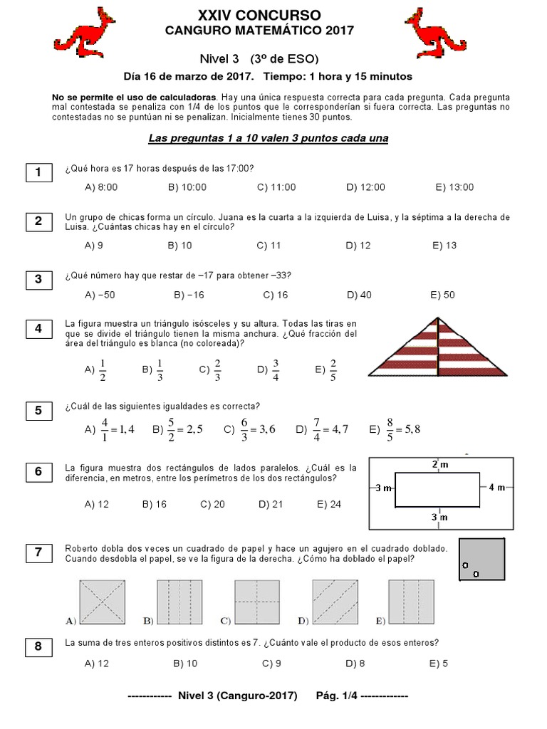 Olimpiada Mate | PDF | Triángulo | Enseñanza de matemática