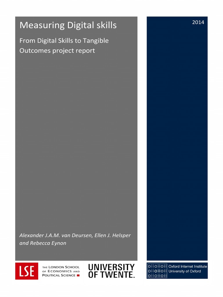 Measuring Digital Skills | PDF | Survey Methodology | Factor Analysis