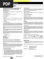 Dade Ci-Trol Coagulation Control Level 2 | PDF | Medical Specialties ...