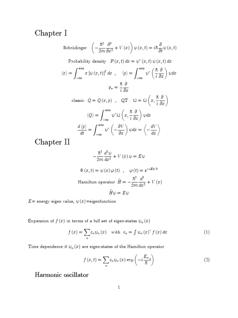 Harmonic Oscillator | PDF | Theoretical Physics | Applied And Interdisciplinary Physics