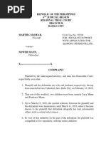 Sample Form Interpleader | PDF | Lawsuit | Legal Procedure