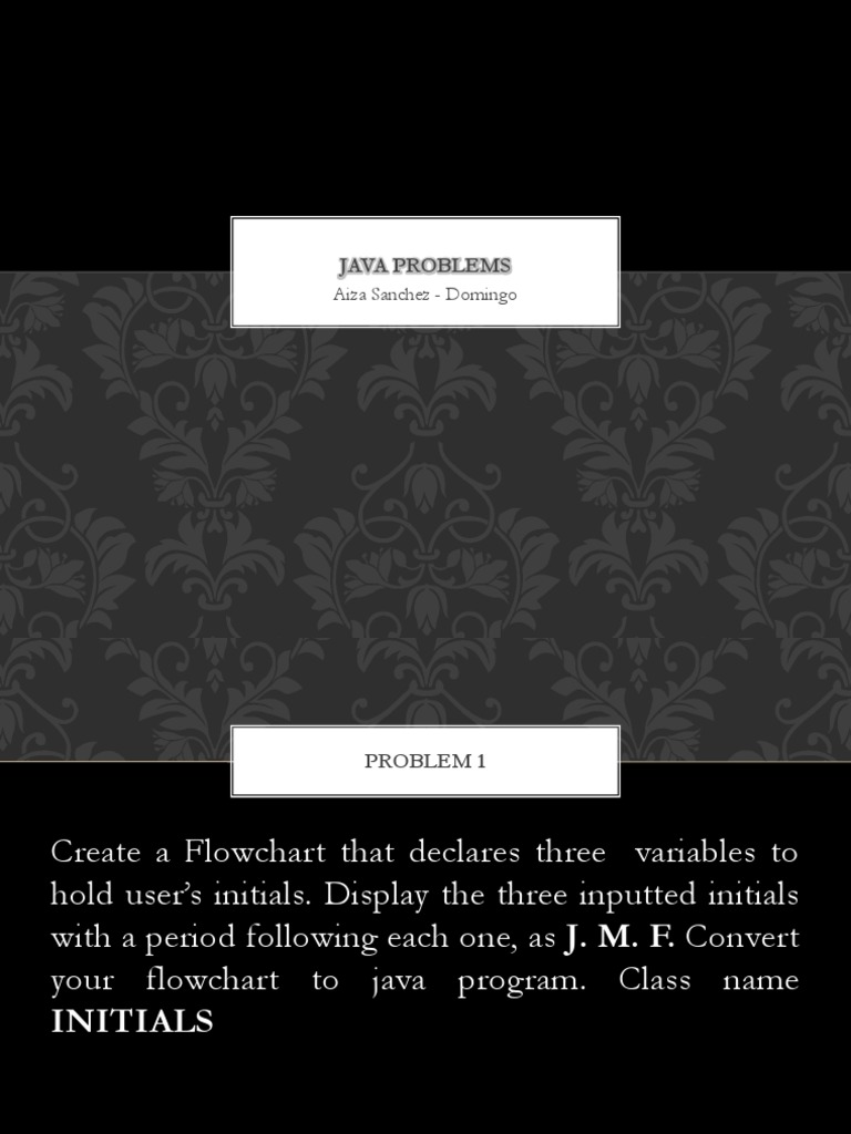 Java Problems: Aiza Sanchez - Domingo | PDF