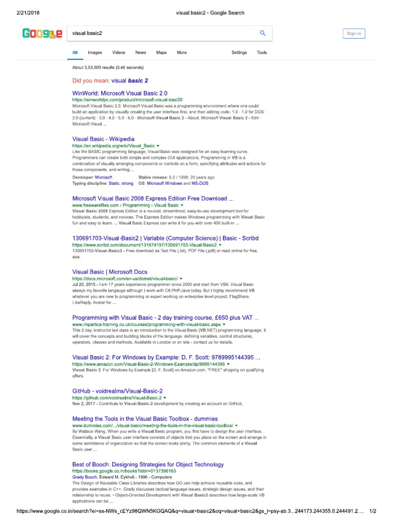 Visual Basic2 - Google Search | PDF | Technology & Engineering