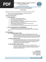 Rubrics in Folk Dance | PDF