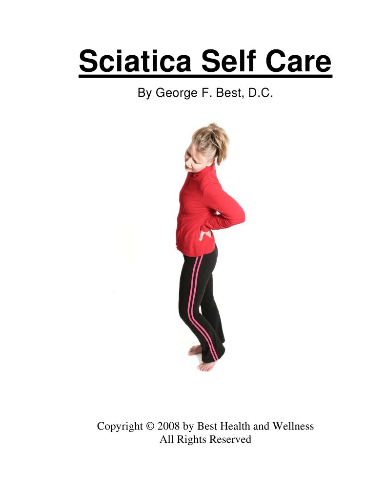 Sciatica Self Care Booklet | PDF | Inflammation | Pain