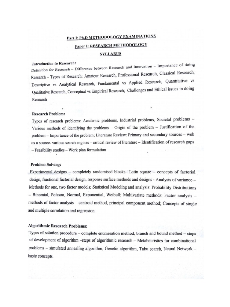 Research Methodology | PDF