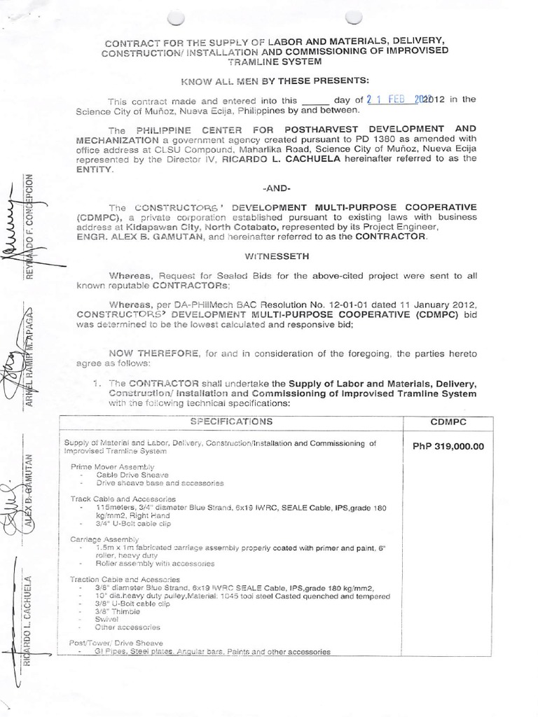 Pakyaw For Labor and Materials | PDF