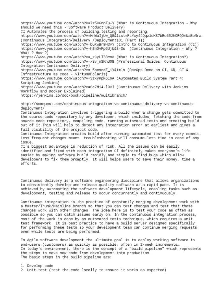 Devops Notes | PDF | Production And Manufacturing | Information Technology