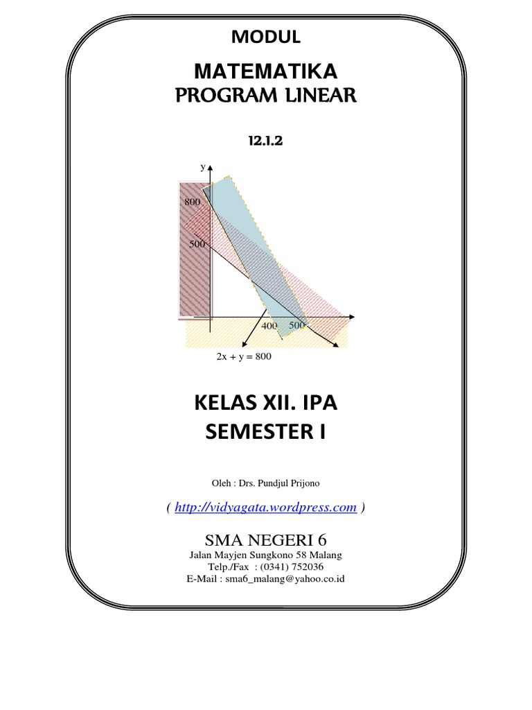 12 1 2 Modul Xii Program Linear 1 | PDF