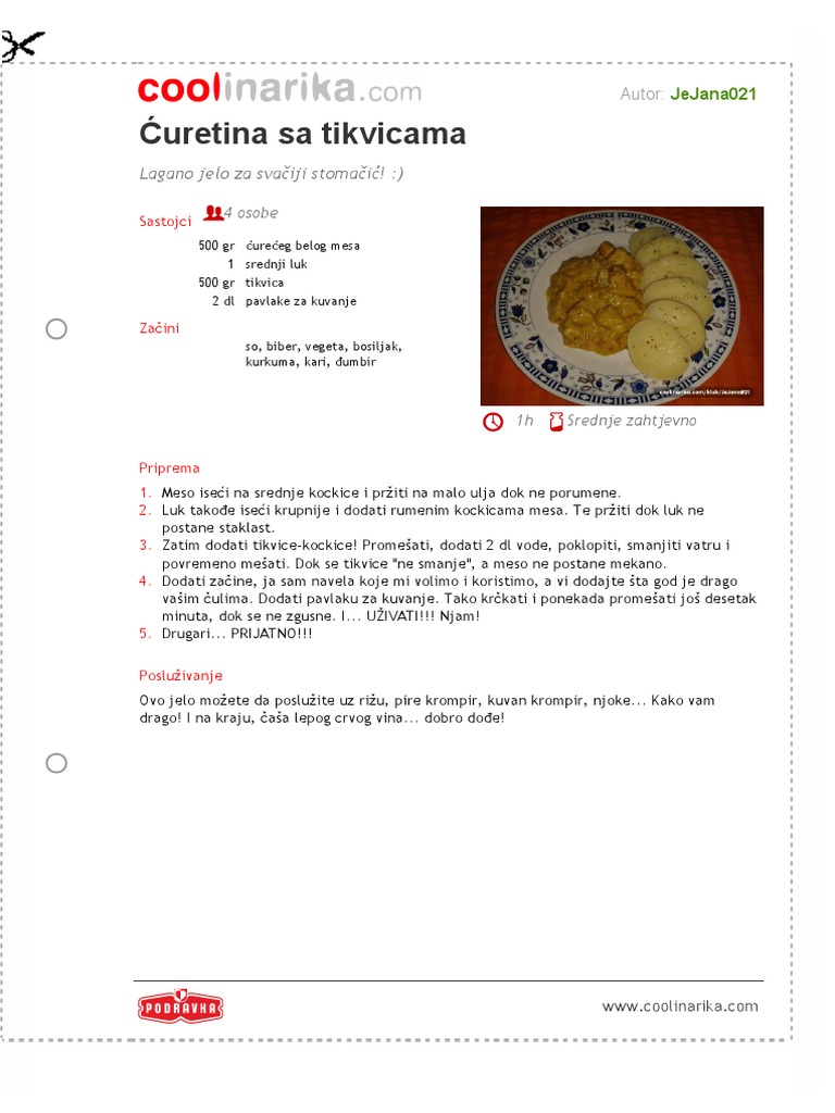 Curetina Sa Tikvicama | PDF