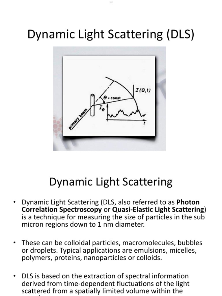 Dynamic Light Scattering Technique | PDF | Electrophoresis | Scattering