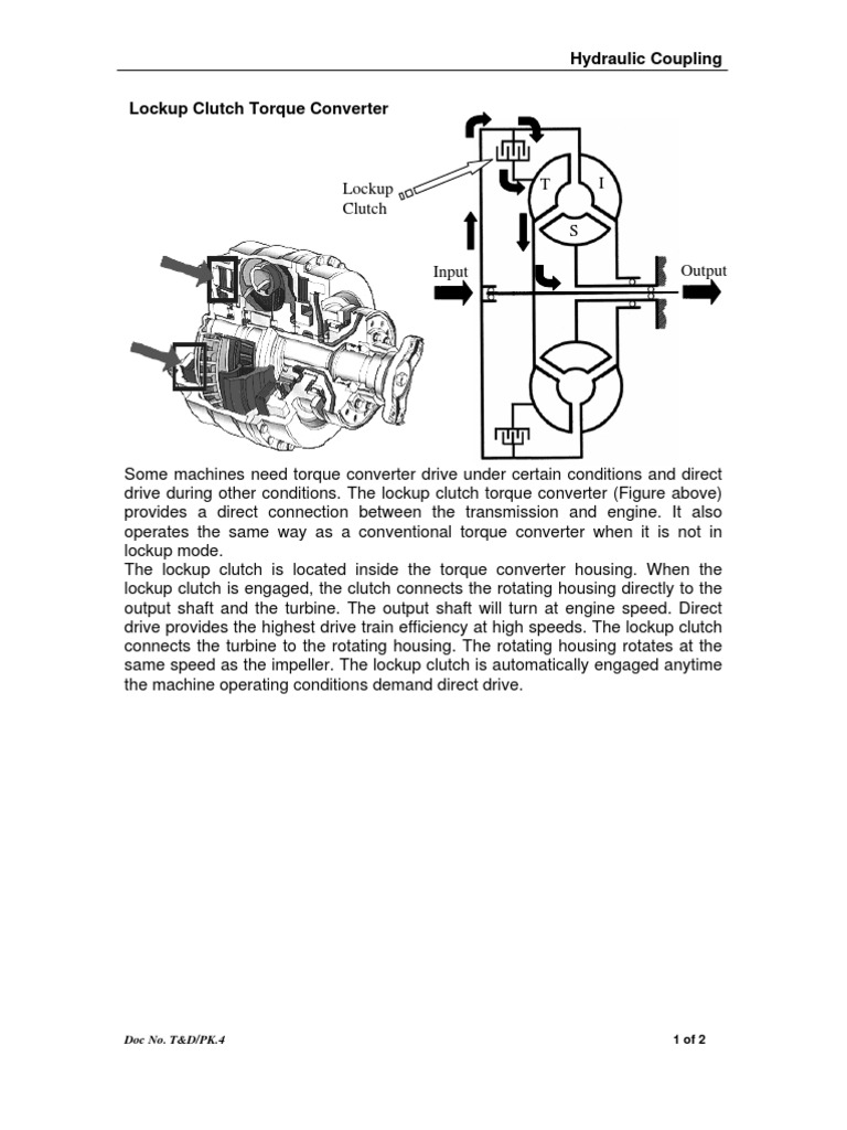 Lock Up Clutch Impeller Torque Converter | PDF | Transmission ...