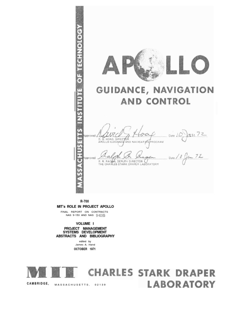 Apollo | PDF | Massachusetts Institute Of Technology | Apollo Lunar Module
