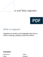 Cognates Worksheet | PDF