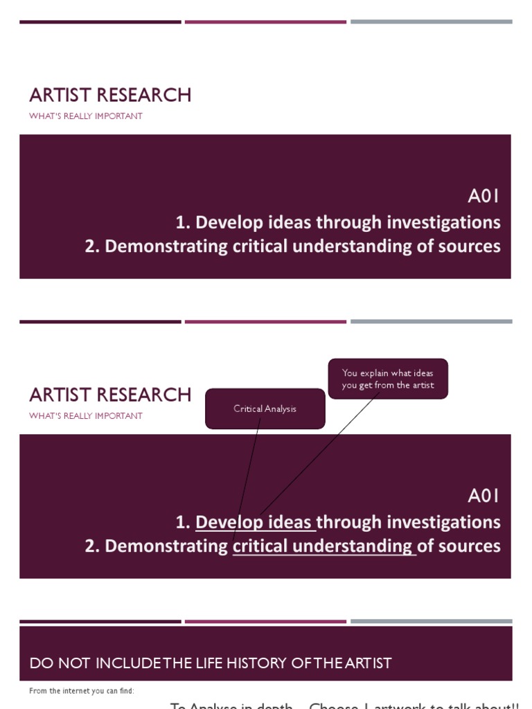 Artist Research | PDF | Composition (Visual Arts) | Color