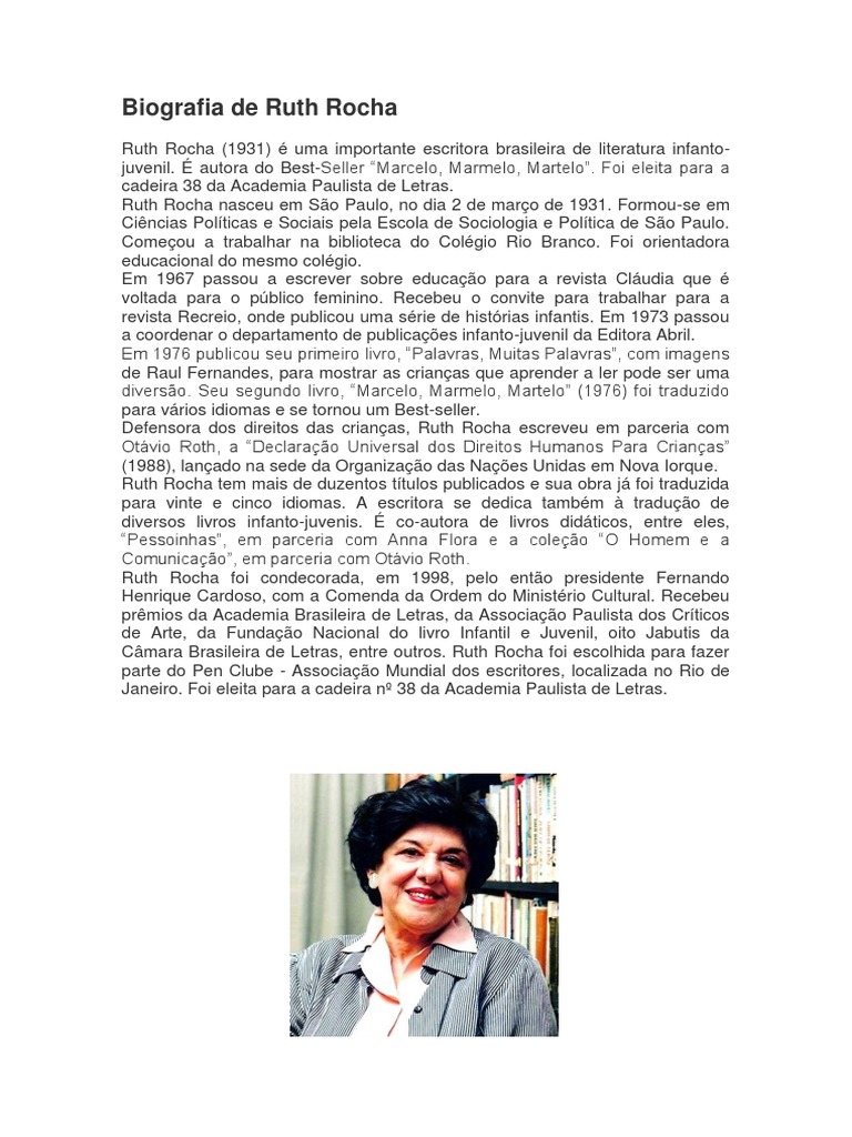 Biografia de Ruth Rocha
