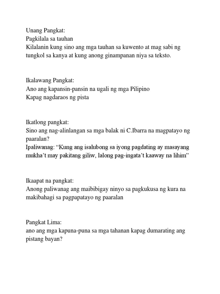 Unang Pangkat | PDF