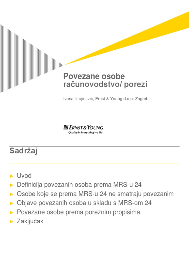 Povezane Osobe MRS 24 | PDF